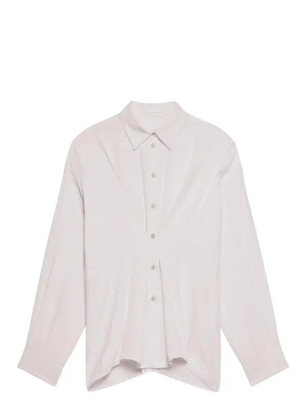 Helmut Lang Lightweight Twill Cinched Shirt - White