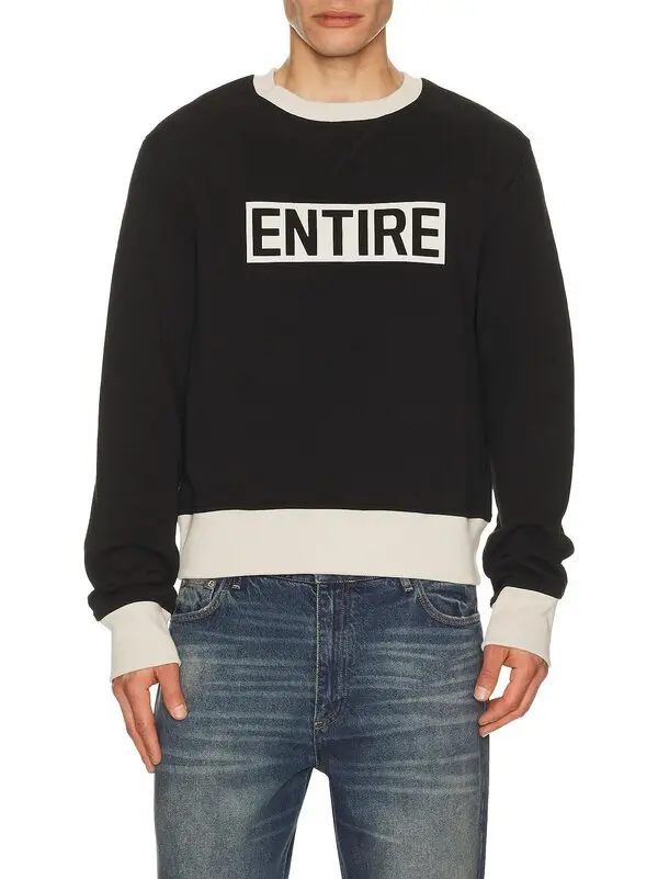 ENTIRE STUDIOS Contro Crew Sweatshirt - Skunk