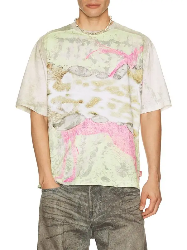 DIESEL® Clint Tee In Mint - Multi