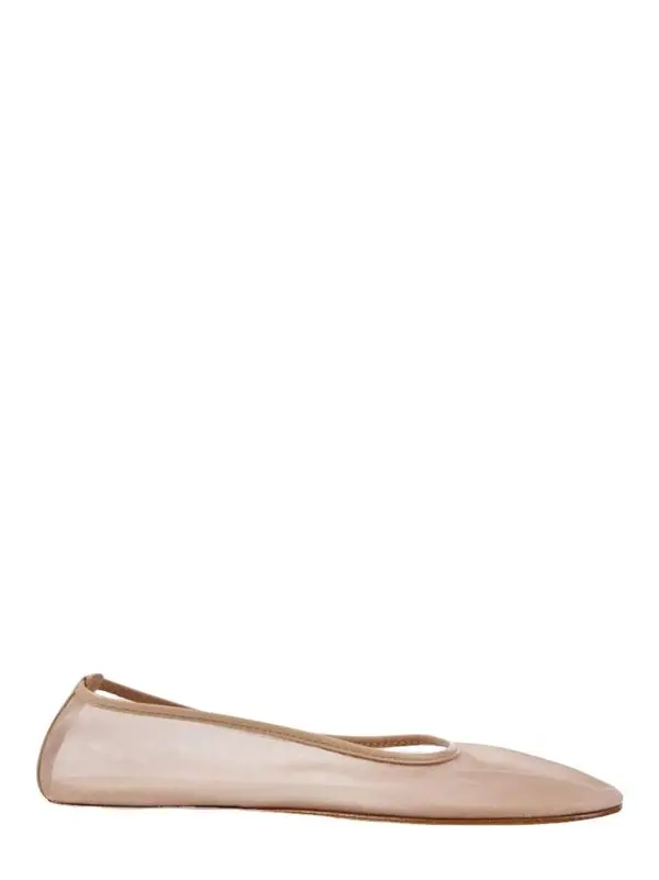 Dear Frances Balla Mesh Ballerinas - Nude