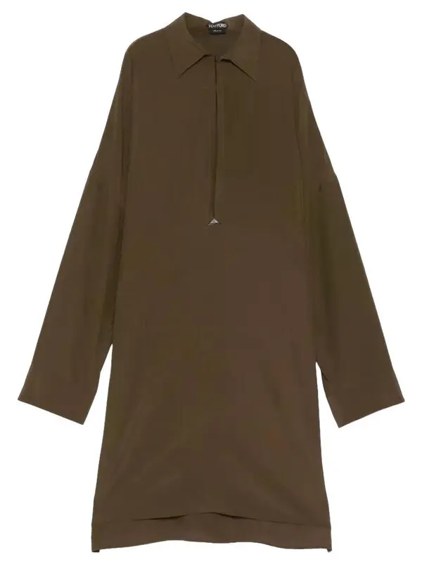 TOM FORD Shift Mini Dress - Brown