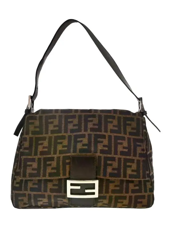 Fendi 2000 Mamma Baguette Shoulder Bag - Brown