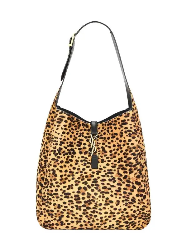 Saint Laurent Leopard-print Shoulder Bag - Neutrals