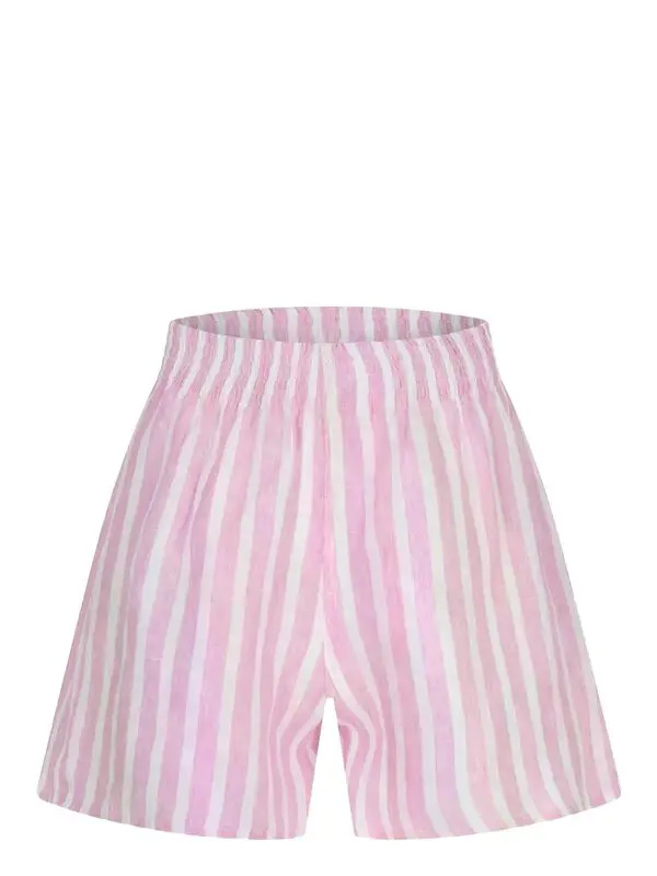PARAMIDONNA Cora Striped Shorts - Pink
