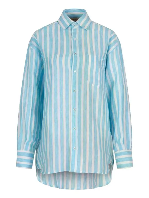 PARAMIDONNA Vanessa Striped Shirt - Blue