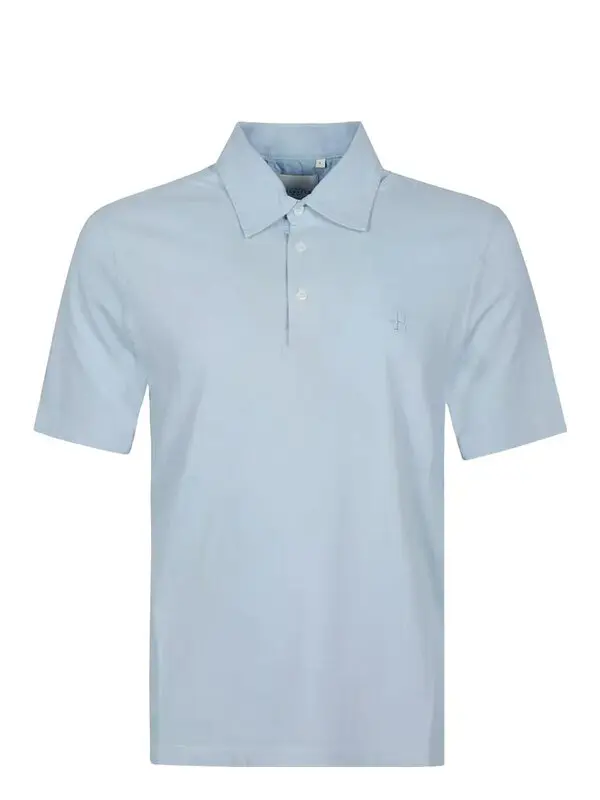 BALLANTYNE Short-sleeved Polo Shirt - Blue