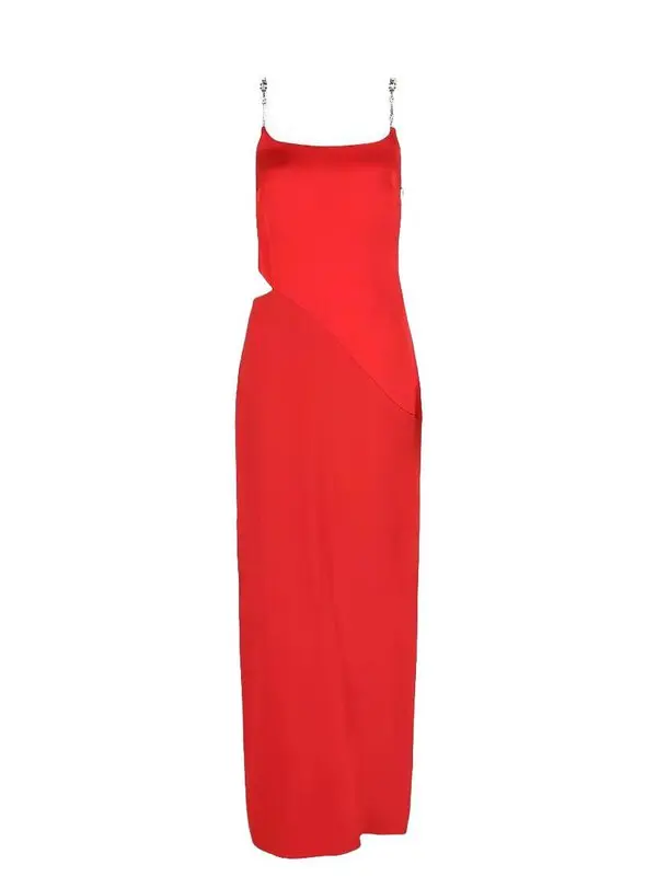 Givenchy Crystal-strap Dress - Red