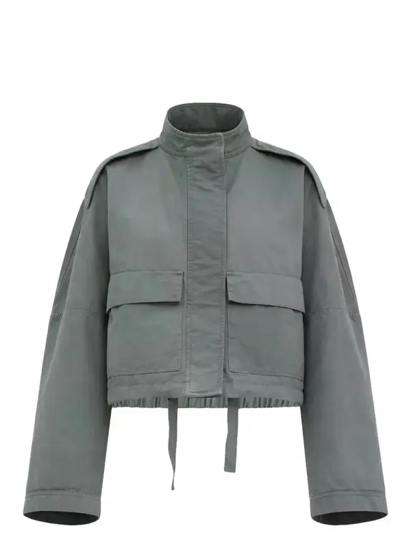 Christian Wijnants Front-pockets Cropped Jacket - Grey