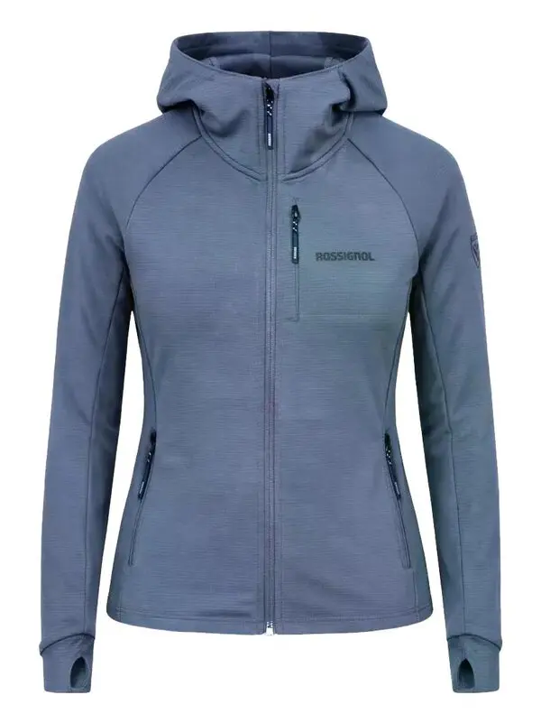 Rossignol Textured Zip Up Hoodie - Blue