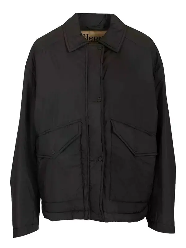 Herno Buttoned Pocket Jacket - Black