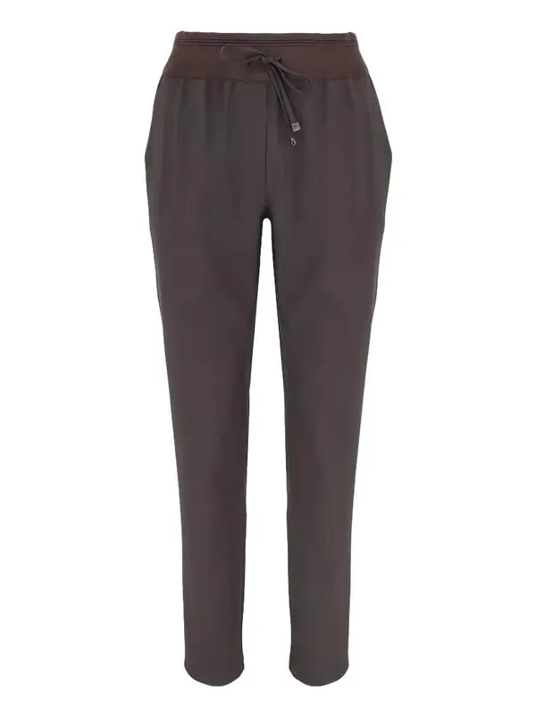 Lorena Antoniazzi Drawstring Trousers - Brown
