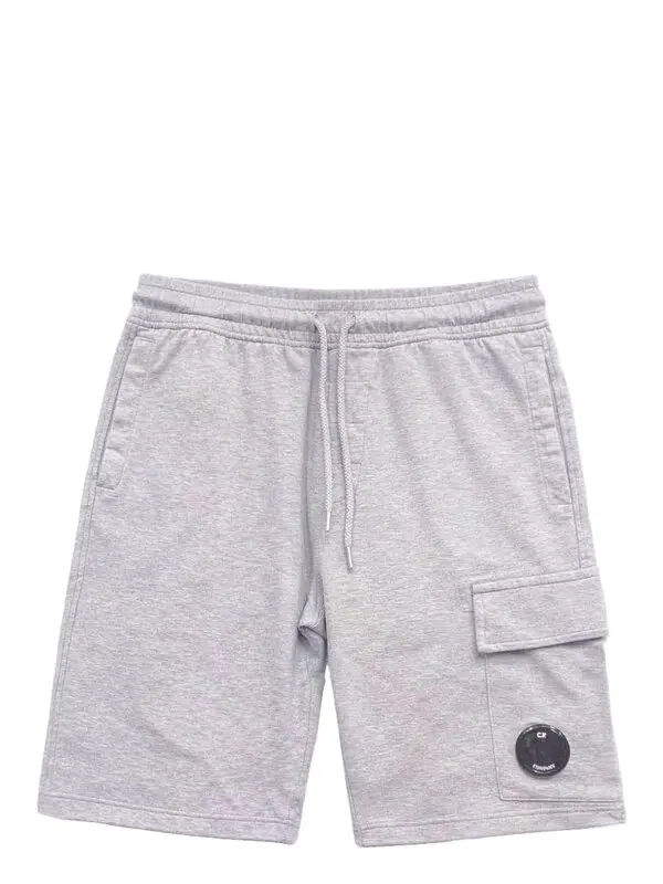 C.P. COMPANY Patch Pocket Drawstring Shorts - Grey