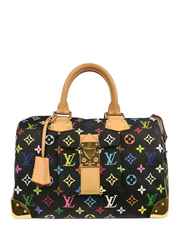 LOUIS VUITTON X Takashi Murakami 2005 30 Speedy Tote - Black
