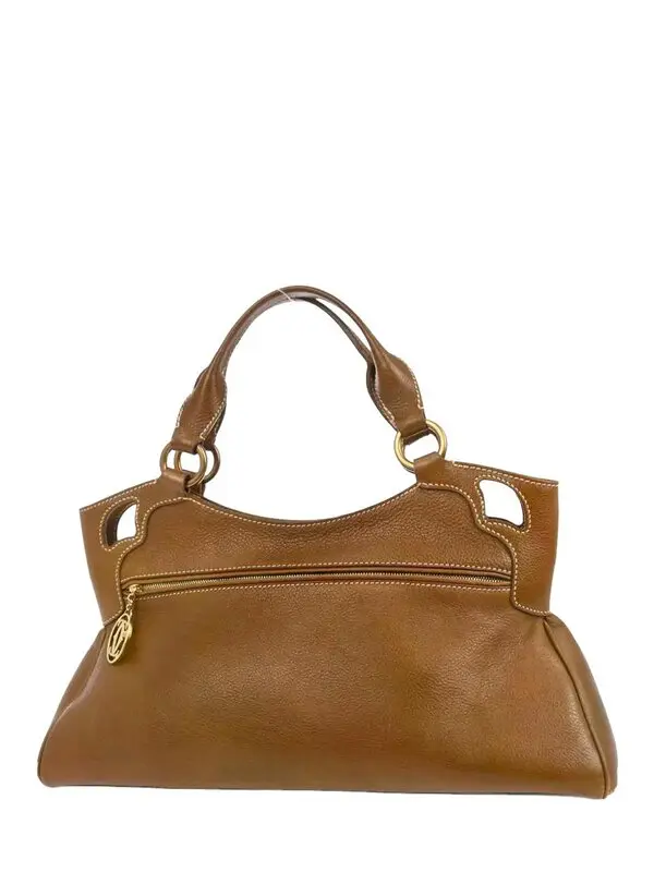 CARTIER 1990-2000s Marcello Cut-out Tote Bag - Brown