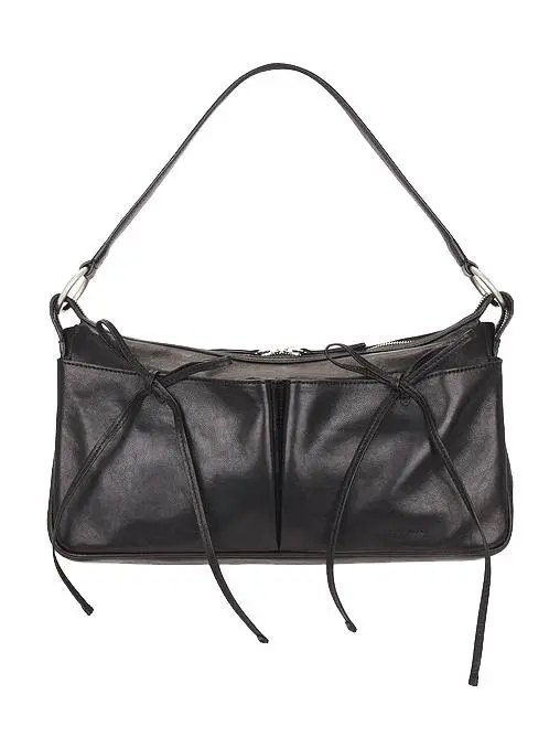 MARGESHERWOOD Ribbon Large Pochette Bag - Black