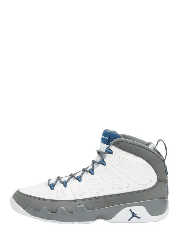 JORDAN 9 Retro Sneaker - White/blue/grey