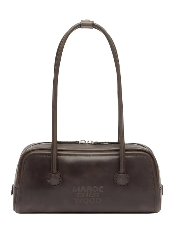 MARGESHERWOOD Soft Boston Ew Shoulder Bag - Sepia