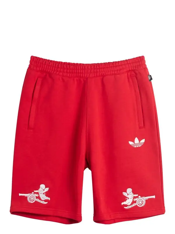 Adidas X Places+faces X Arsenal Fc Shorts - Better Scarlet