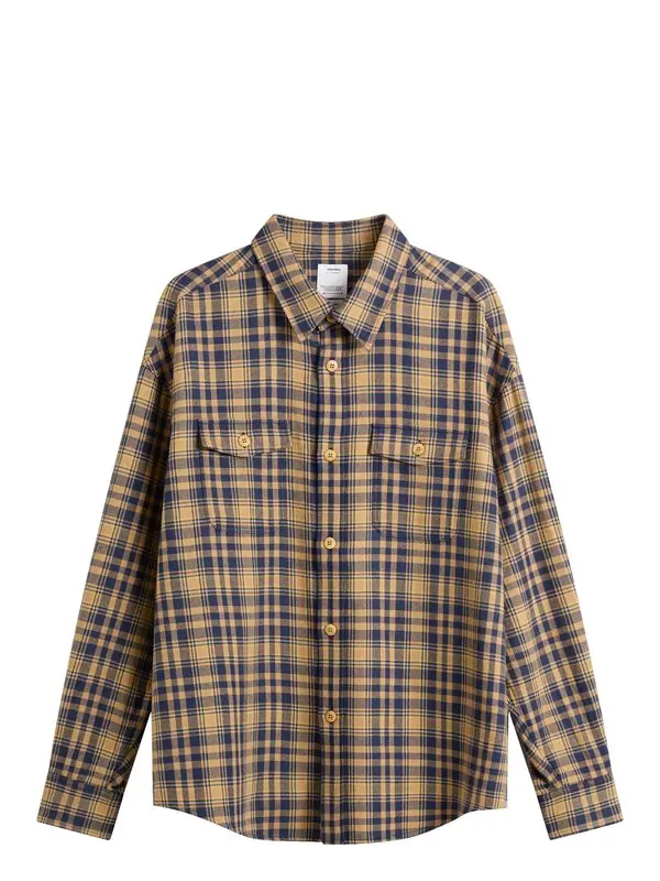 Visvim Lumber Check Long Sleeve Shirt - Navy