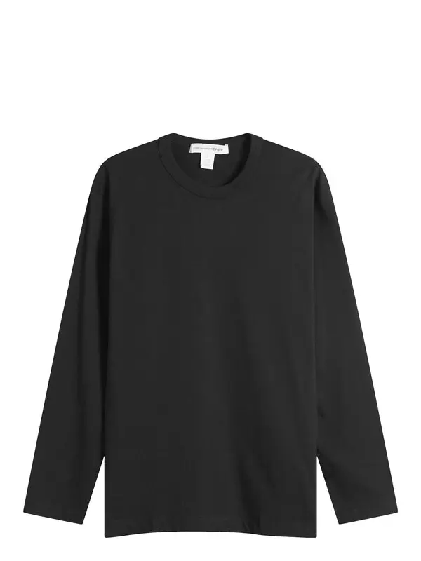 Comme Des Garçons Cotton Long Sleeve T-shirt - Black