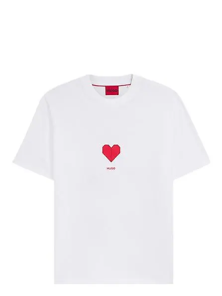 Hugo Logo-print Short-sleeve Cotton T-shirt - White