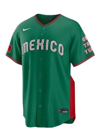 FANATICS X World Baseball Classic X Born X Raised Mexico Jersey - Green/white/red