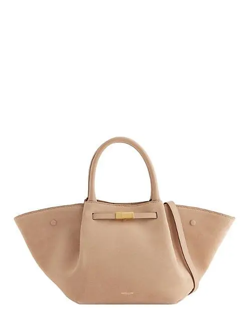 DEMELLIER The Midi New York Leather Handbag - Li.taupe/li.taupe