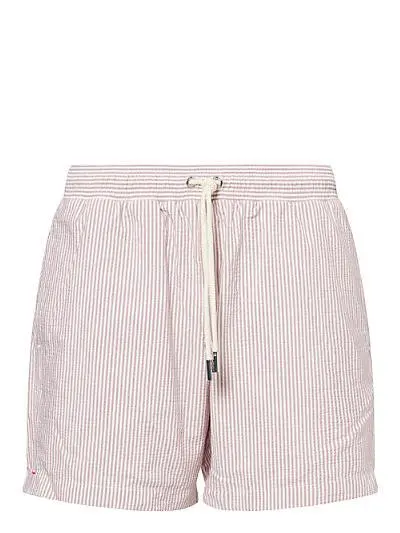 Orlebar Brown Boxer Iii Striped Swim Shorts - Vermillion