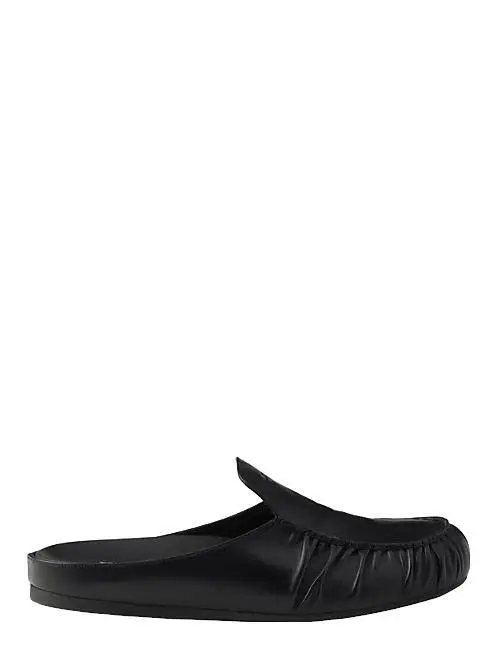 Prada Logo-print Leather Mules - Black