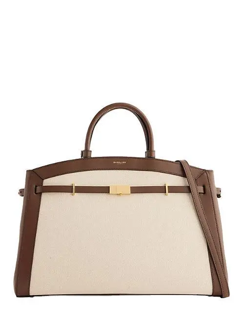 DEMELLIER The Hudson Leather Tote Bag - Saltpr/mocha