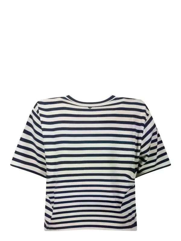 Max Mara Striped Short-sleeve Shirt - Neutrals