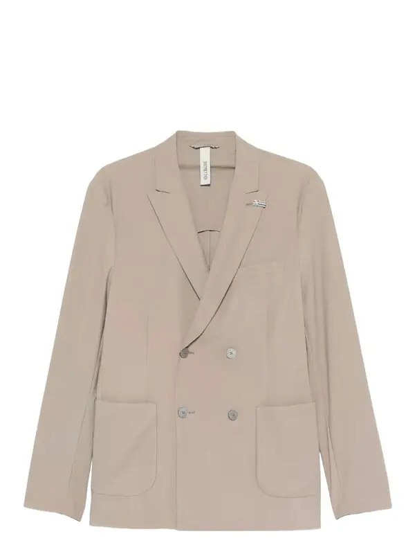DISTRETTO 12 Active Double-breasted Jacket - Neutrals