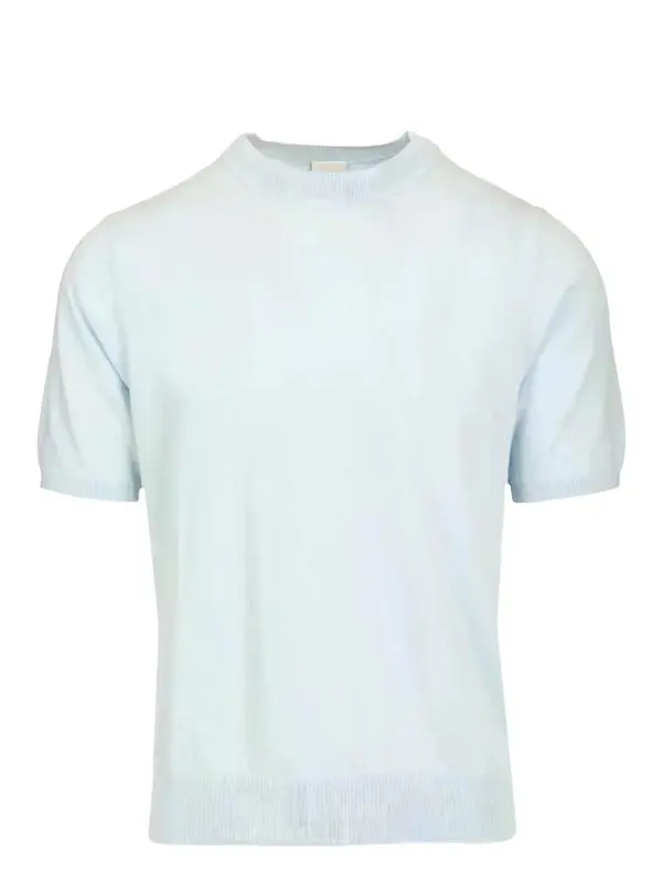 Paul Smith Round-neck Striped-detail T-shirt - Blue