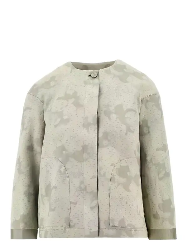 Emporio Armani Camouflage-print Jacket - Grey