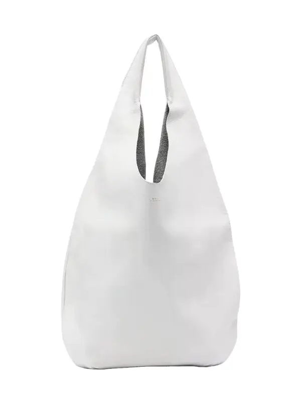 A.p.c. Le Neige Leather Tote Bag - Grey