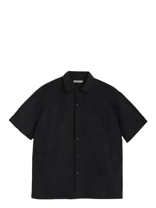 You Must Create Pocket Linen Shirt - Black