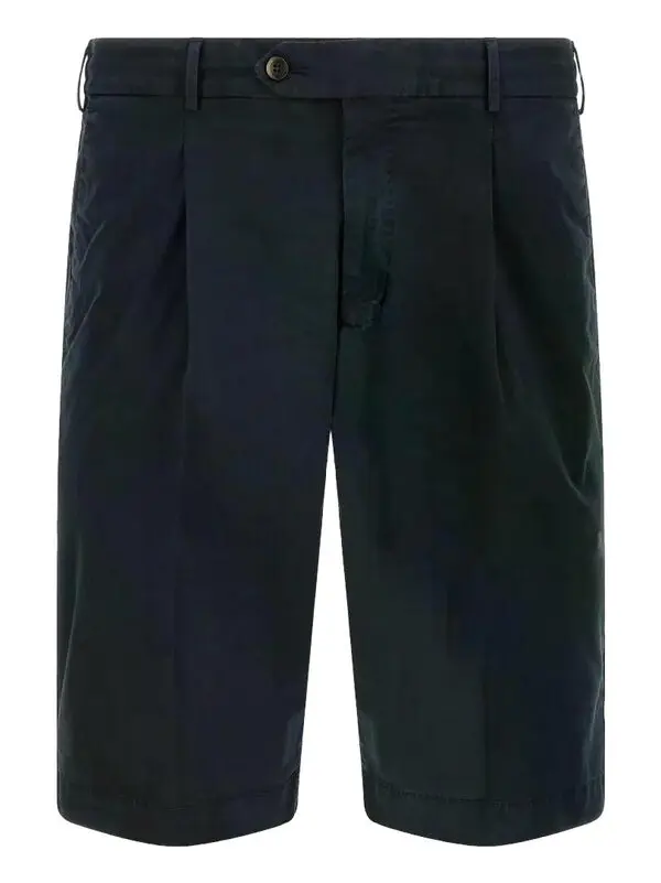 PT TORINO Buttoned Pleated Shorts - Blue