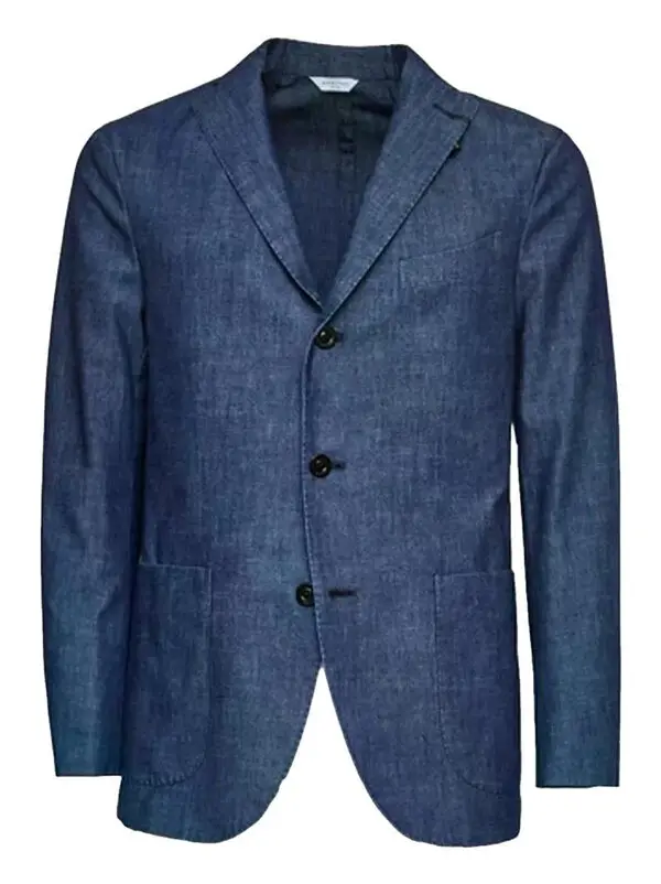 Boglioli Buttoned Blazer - Blue