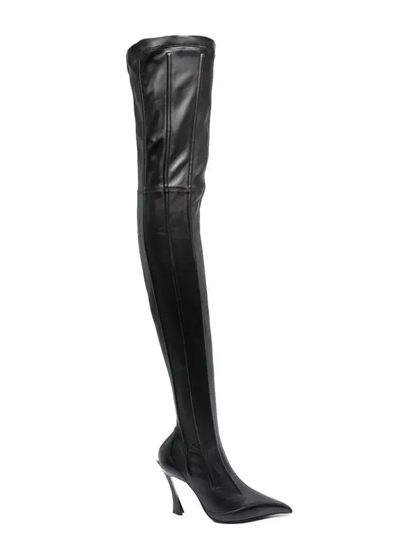 MUGLER 95mm Thigh-high Boots - Black