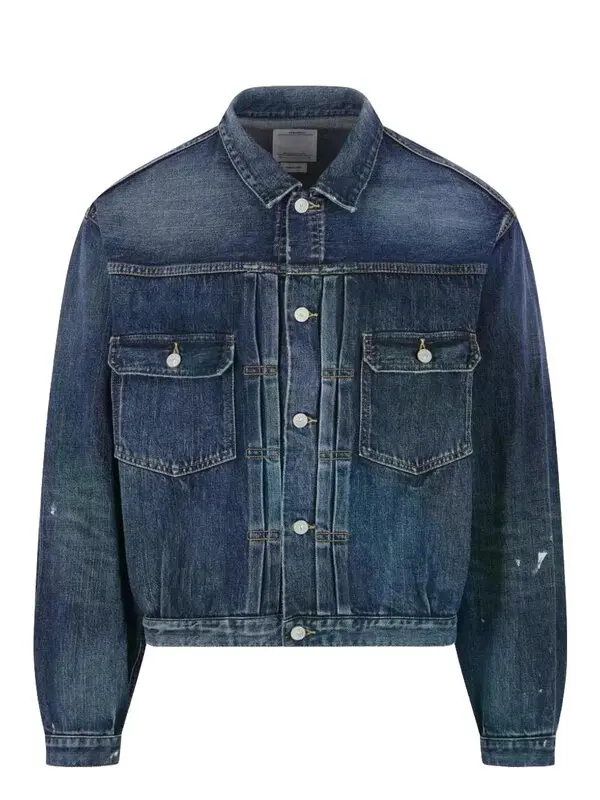 Visvim Buttoned Denim Jacket - Blue