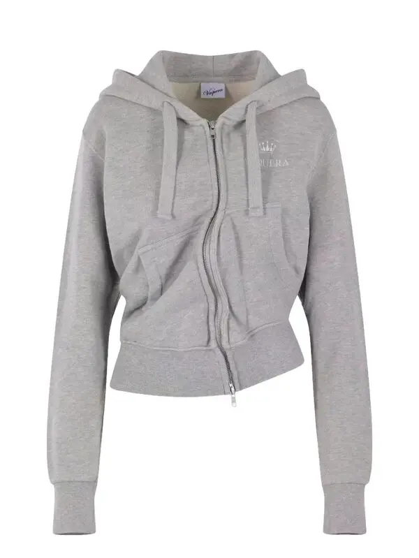 Vaquera Zip-up Hoodie - Grey