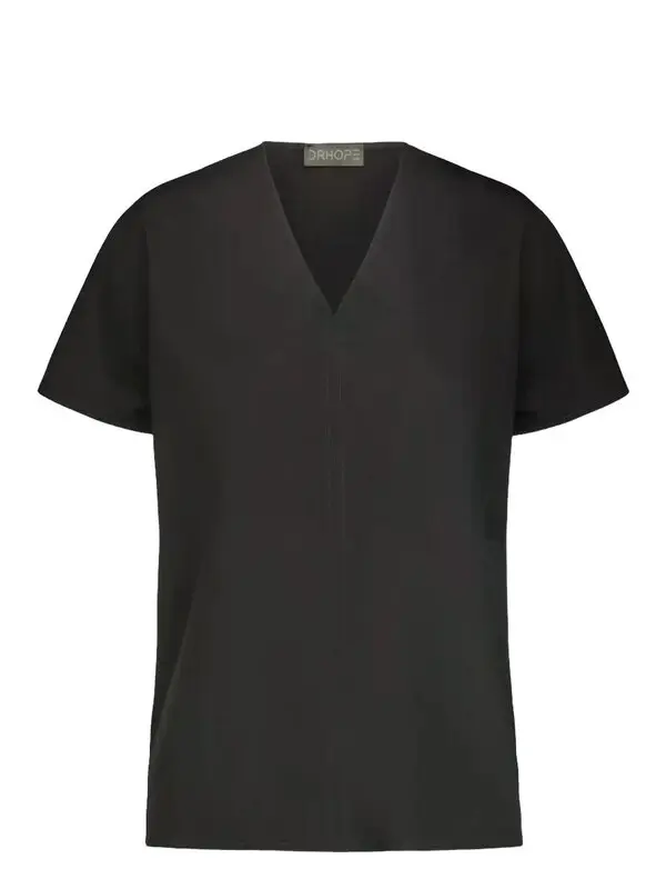 DRHOPE T-shirt V-neck - Black