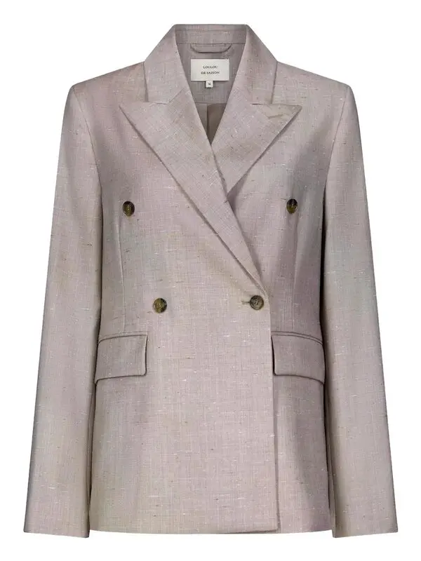 Loulou De Saison Norma Double-breasted Blazer - Neutrals
