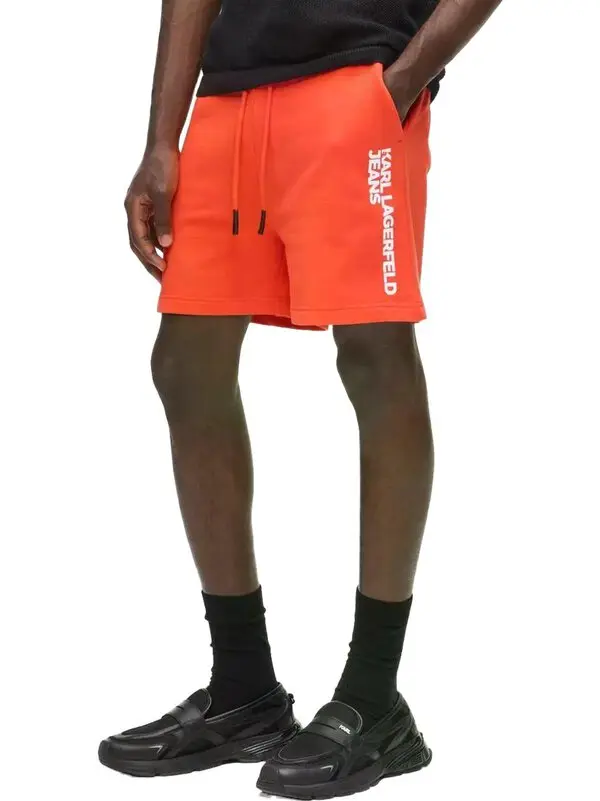 Karl Lagerfeld Logo-detail Shorts - Orange