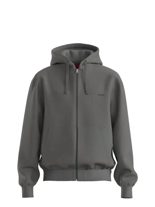 Hugo Zip-up Hoodie - Grey