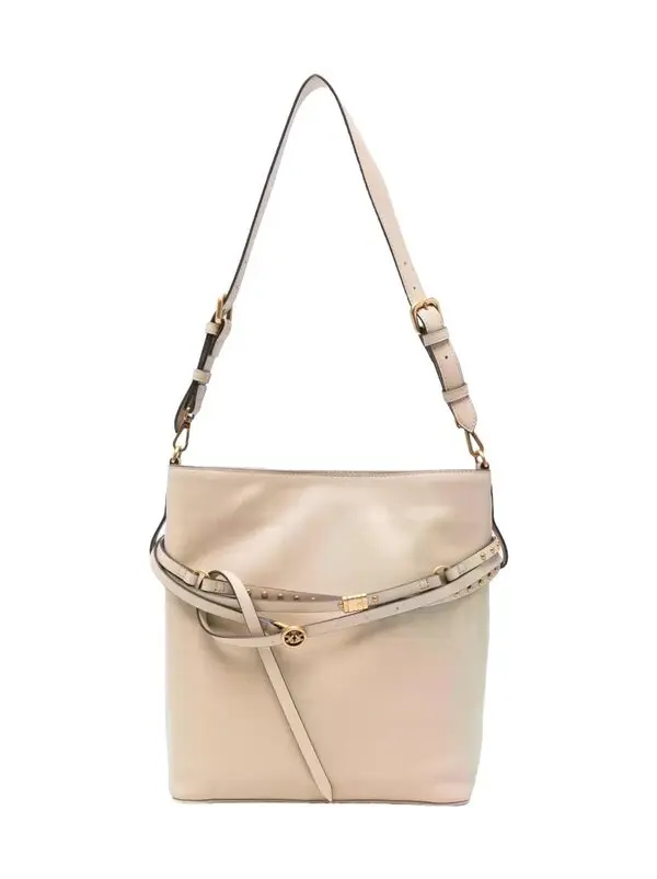 Pinko Studded Shoulder Bag - Neutrals