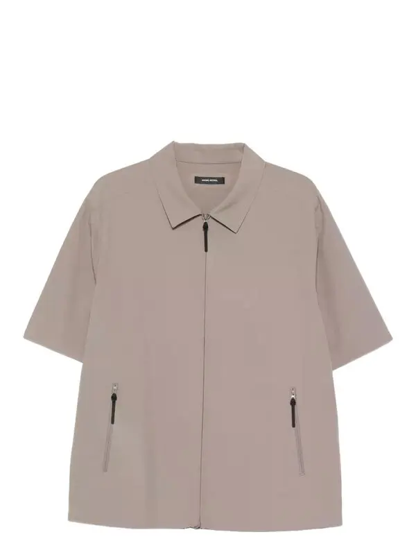 HIKING PATROL Zip Short-sleeve Shirt - Neutrals