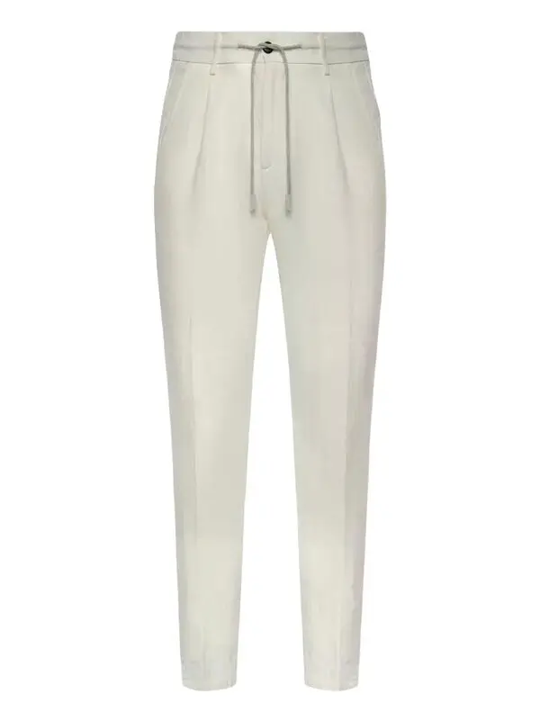 Eleventy Drawstring-fastening Trousers - Neutrals