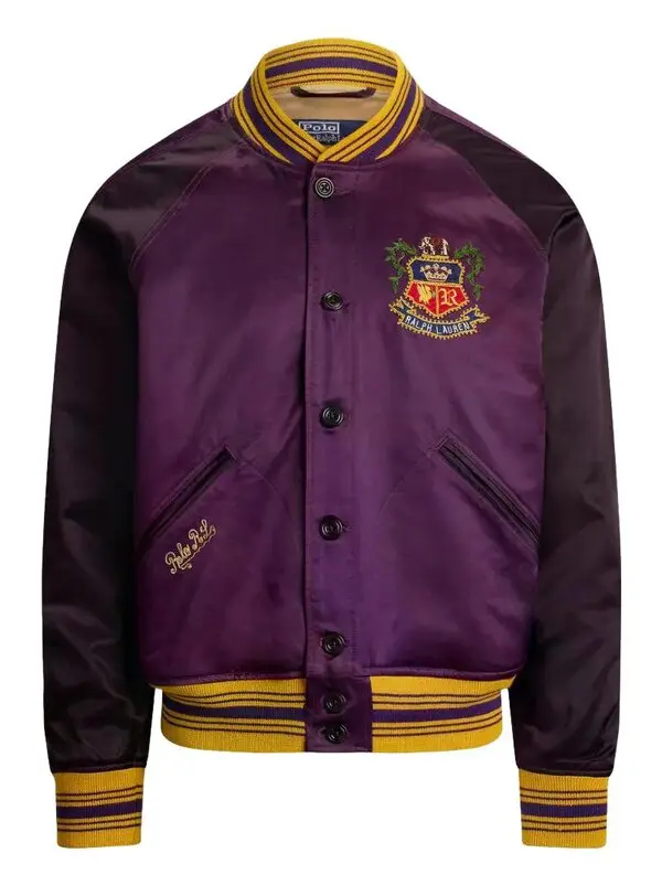 Polo Ralph Lauren Logo-detail Bomber Jacket - Purple