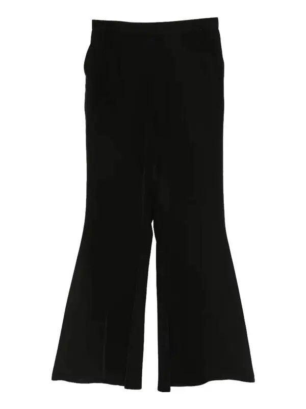 MES DEMOISELLES Flared Trousers - Black